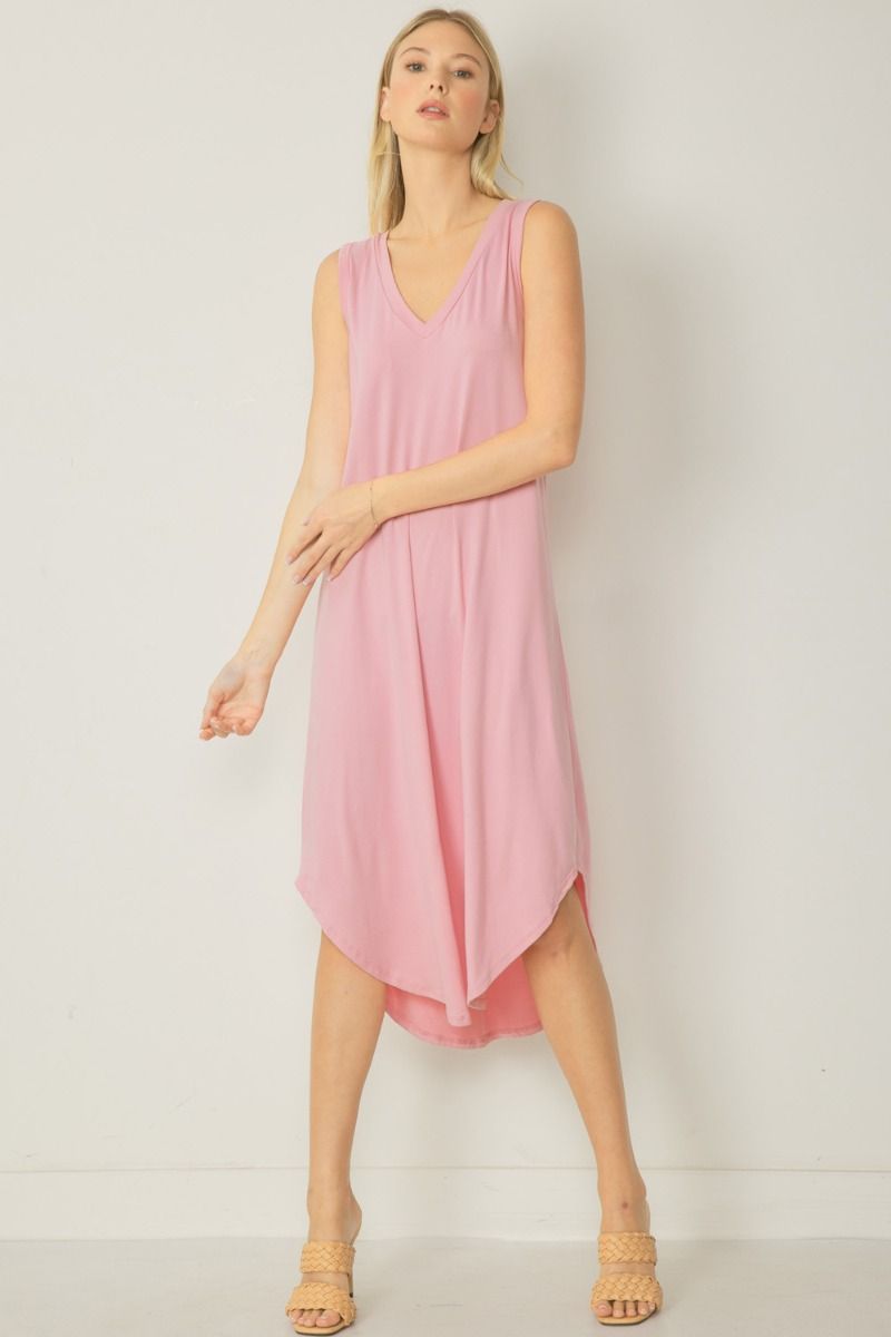 Preppy Pink Tank Dress | Anatomy Clothing Co – Anatomy Clothing Boutique